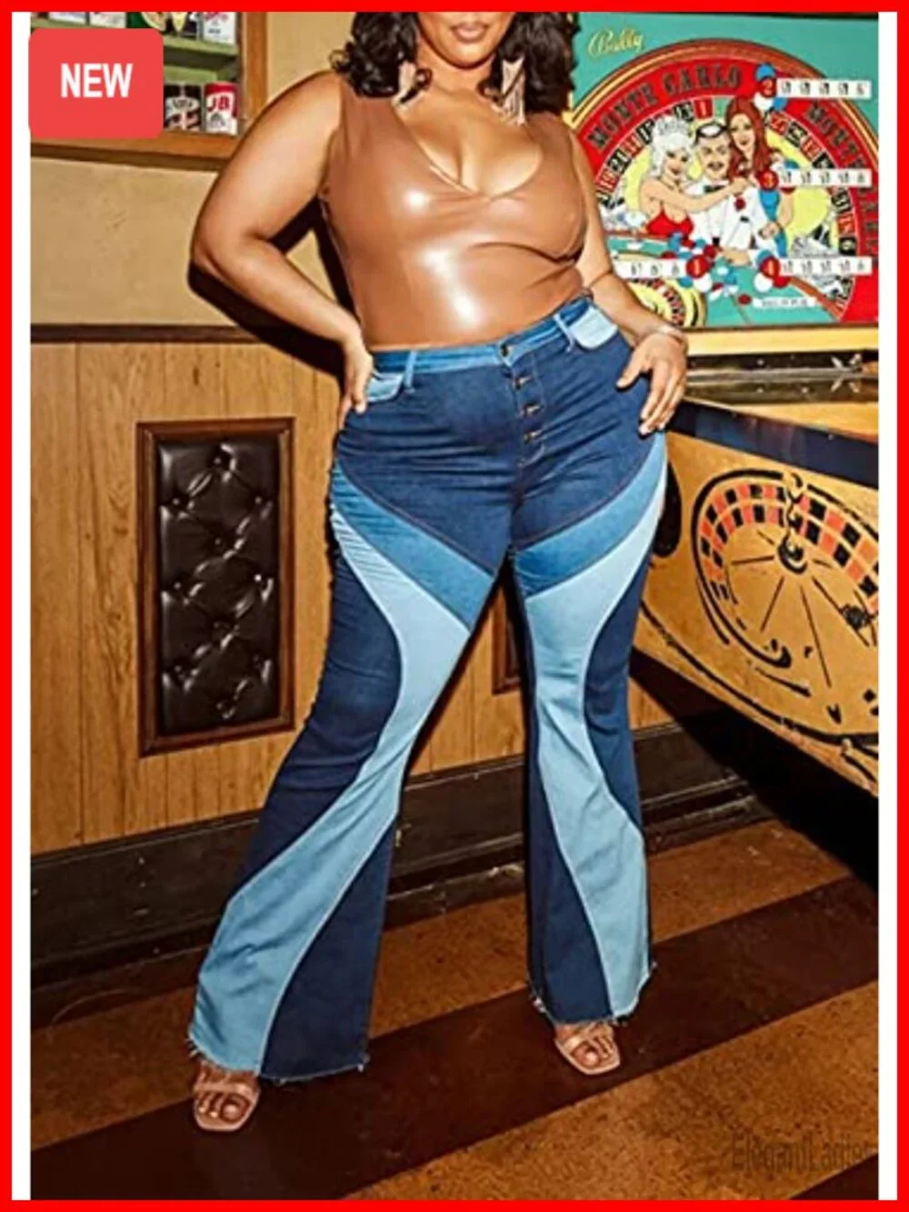 Jeans | Wide Leg Baggy Jeans Pull On Stretchy High Waisted Y2k 9s ...